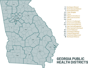 Georgia Public Health District Map - Rollins Epidemiology Fellowship